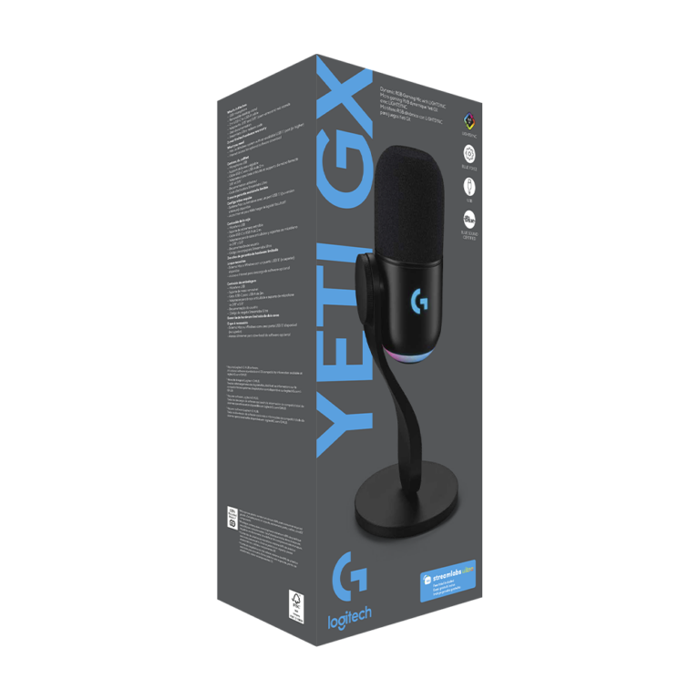 Micrófono Logitech Yeti GX RGB - Doble Click Unilago