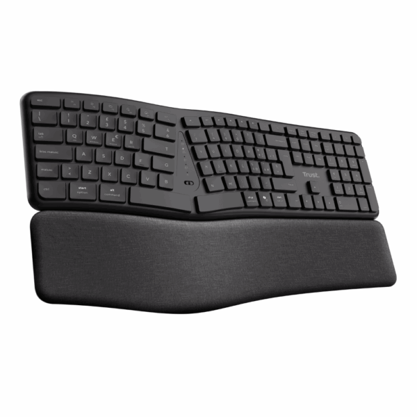 Teclado Inalámbrico Trust Keyra Ergonómico - Doble Click Unilago