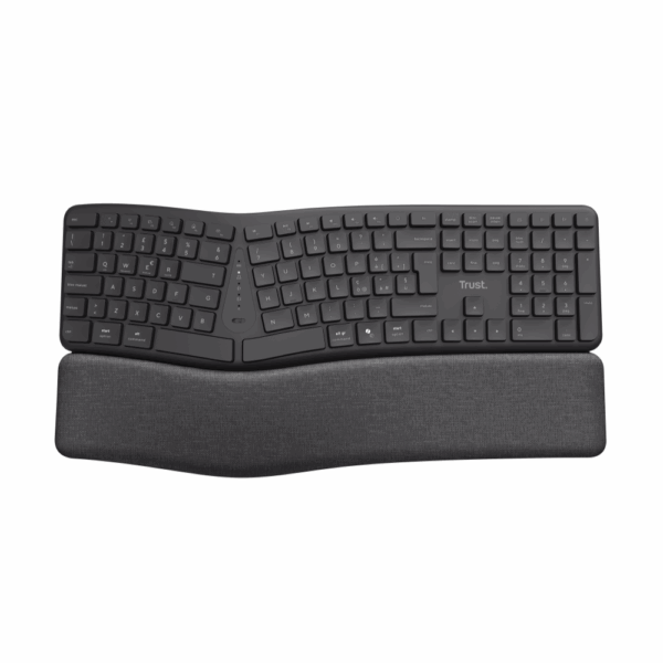 Teclado Inalámbrico Trust Keyra Ergonómico - Doble Click Unilago